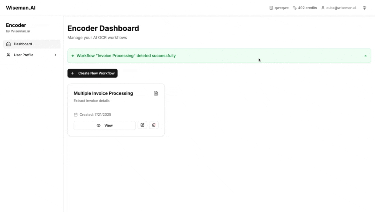 Encoder - AI-Powered OCR & Data Extraction Tool | Wiseman AI